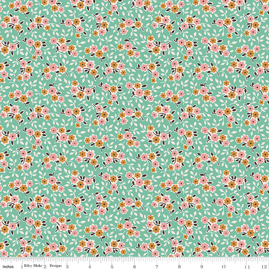 Gentler Times Cherish Sea Glass – Riley Blake – Fort Worth Fabric Studio