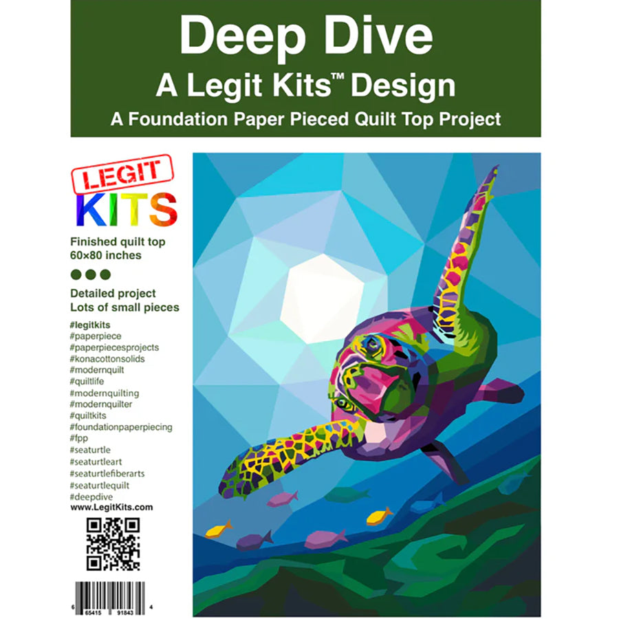 Deep Dive Foundation Paper Pieced Quilt Pattern by Legit Kits Design – Fort Worth Fabric Studio