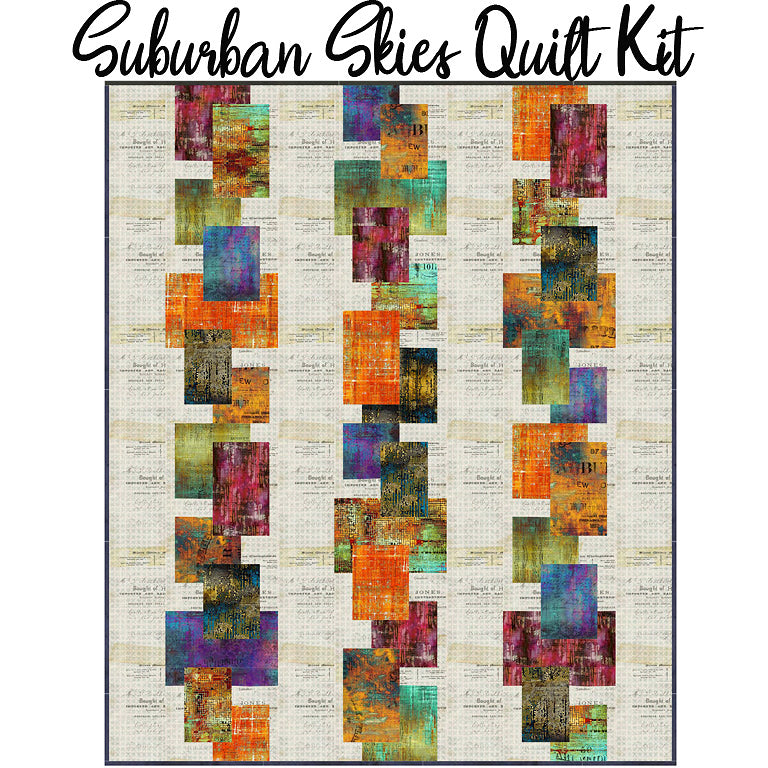 Suburban Skies Quilt Kit with Tim Holtz Abandoned from Free Spirit – Fort Worth Fabric Studio