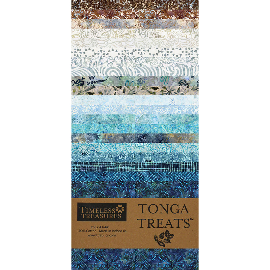 Tonga Treats Juniper Batiks 2.5" Strips – Timeless Treasures – Fort ...