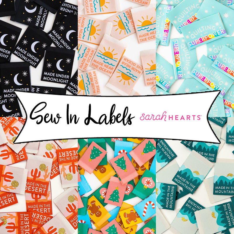 Sew in Labels from Sarah Hearts – Fort Worth Fabric Studio