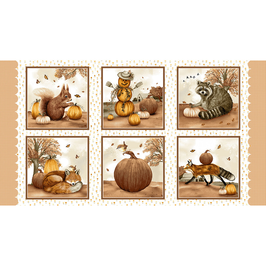 Hello Pumpkin 24" Block Panel Multi – Henry Glass – Fort Worth Fabric ...