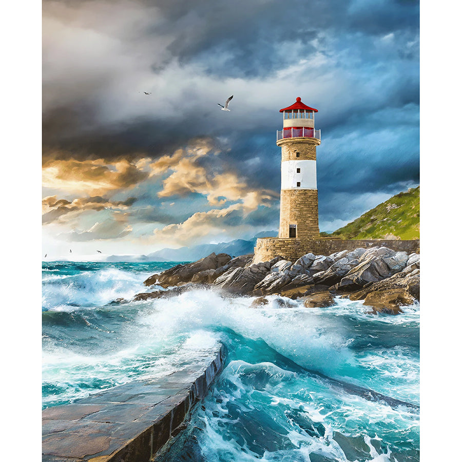 Coastal Guardians 36" Lighthouse Panel Blue/Multi – Henry Glass – Fort ...