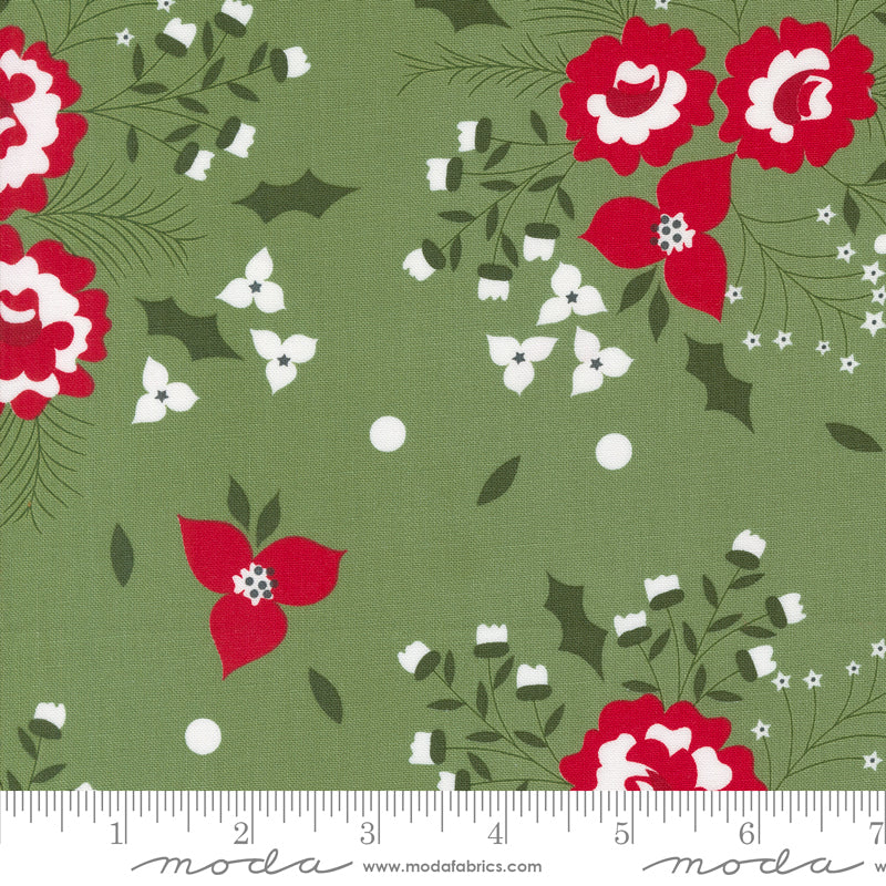 Starberry Rose Florals Green – Moda – Fort Worth Fabric Studio