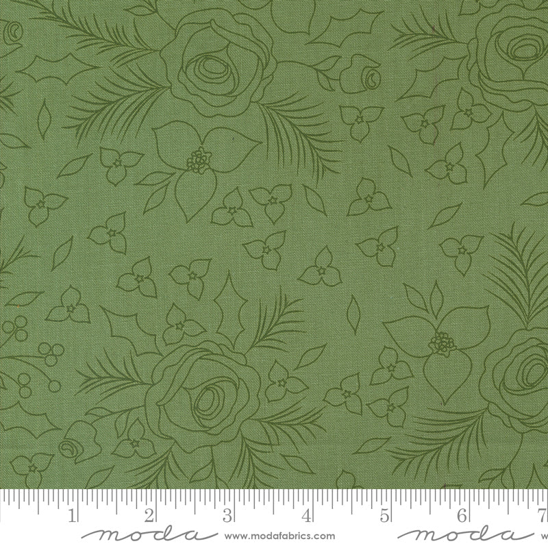 Starberry Sketch Florals Green – Moda – Fort Worth Fabric Studio