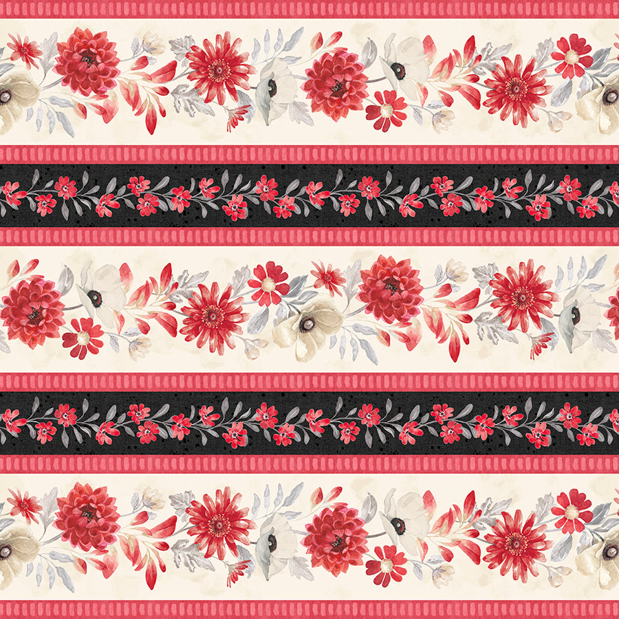 Scarlet Dreams Repeating Stripe Multi – Wilmington Prints – Fort Worth ...