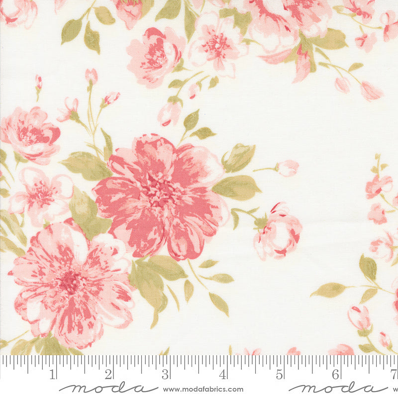 Muse Garden Florals Porcelain – Moda – Fort Worth Fabric Studio