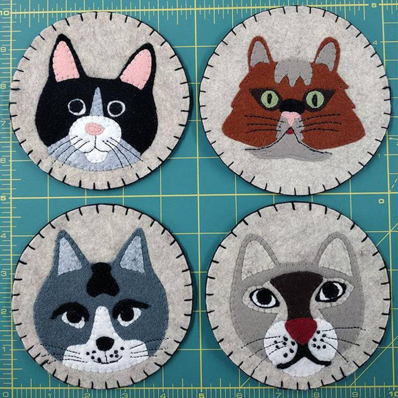 Felt Cat Coasters Kit by Rachel's of Greenfield – Fort Worth Fabric Studio