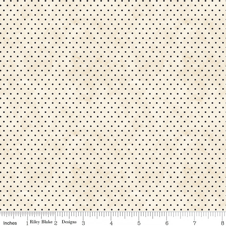 Ghoul Friends Dots Cream – Riley Blake – Fort Worth Fabric Studio