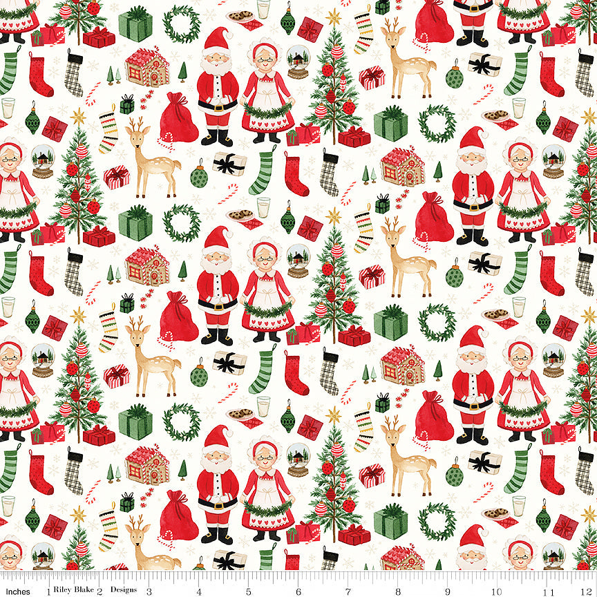Charming Christmas Santa & Mrs. Claus Cloud – Riley Blake – Fort Worth ...