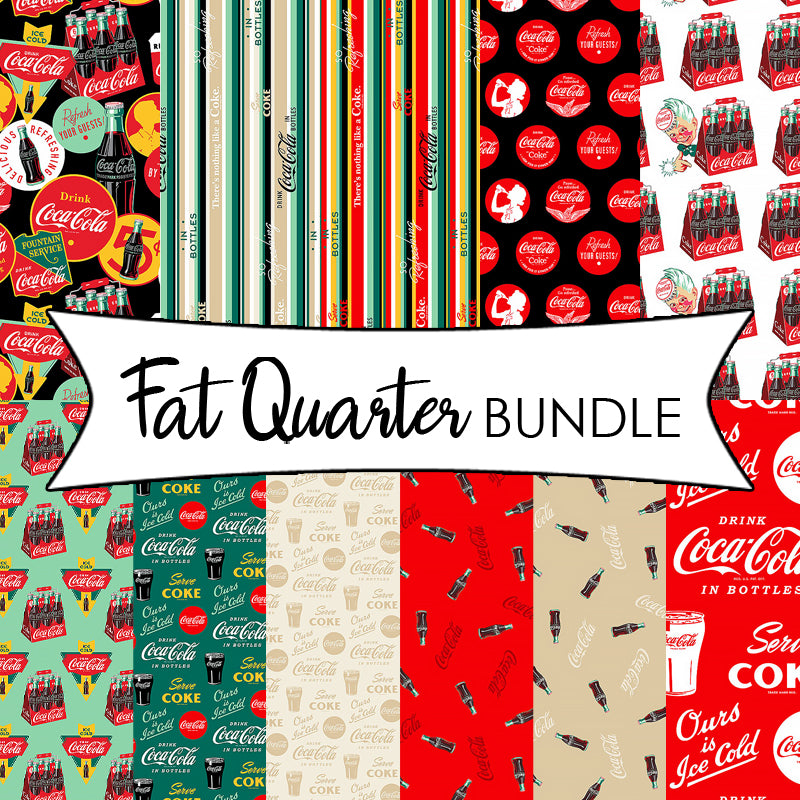 Coca-Cola Fat Quarter Bundle – Northcott – Fort Worth Fabric Studio