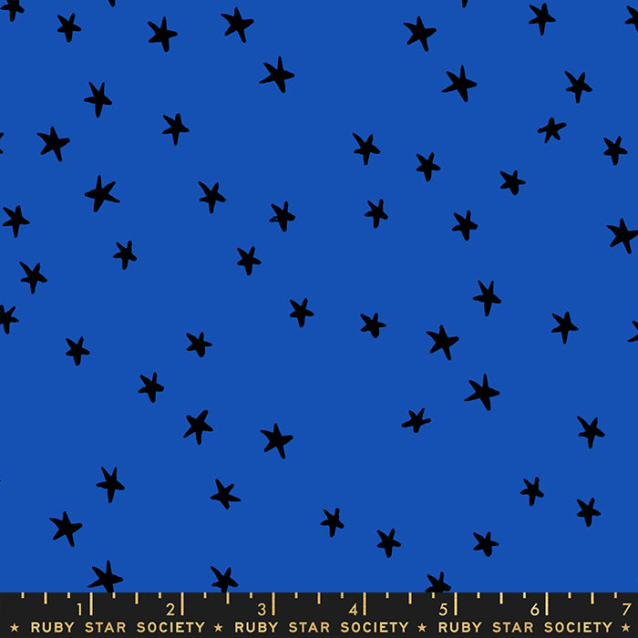 Starry Night Sky Blue Ribbon – Ruby Star Society – Fort Worth Fabric Studio