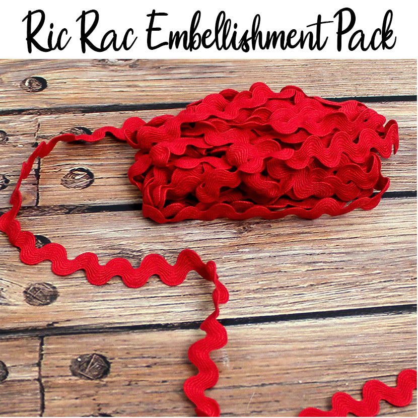 Red Ric Rac Pack 3/4 Inch Pack of 6 Yards – Trim Trends – Fort Worth ...