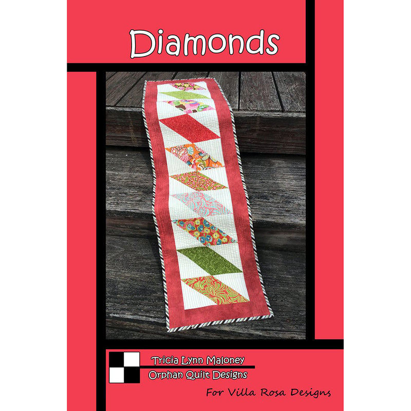 Diamonds Table Runner Pattern – Villa Rosa Designs – Fort Worth Fabric ...